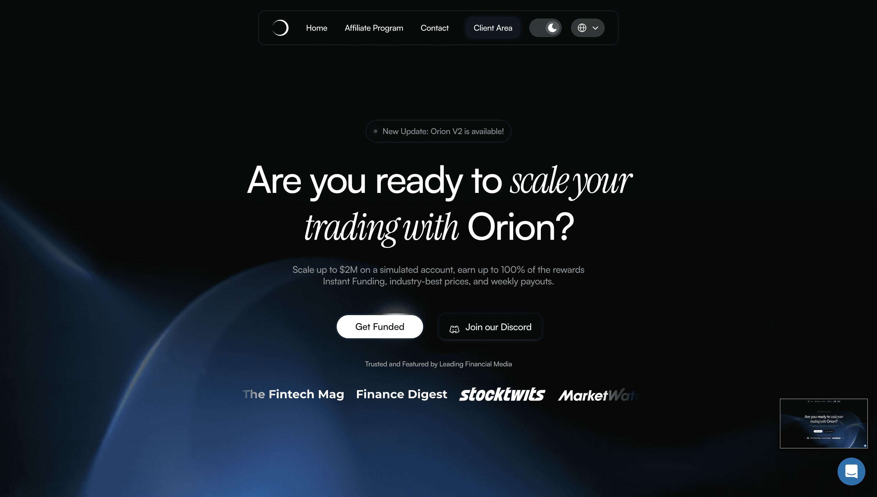 Orion Funded - La Firma Definitiva para Traders