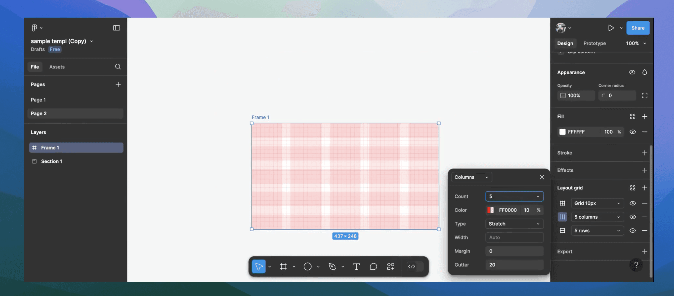how to make a grid in figma - 1 minute video guide