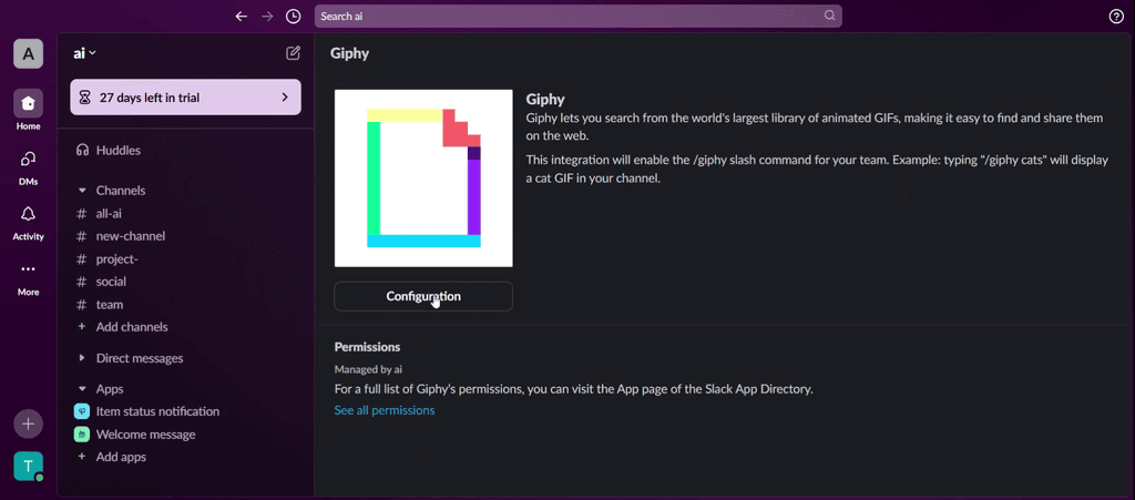 How to Send GIFs in Slack – Fun & Easy Guide - 1 minute video guide
