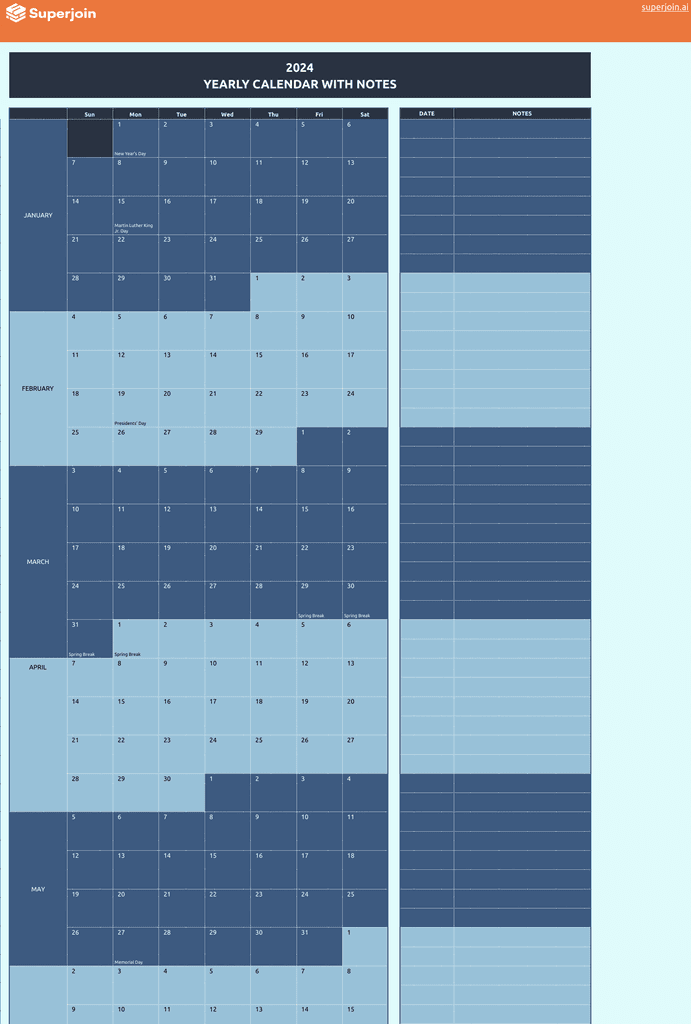 150+ Free Google Sheets & Excel Templates [2025] | Superjoin