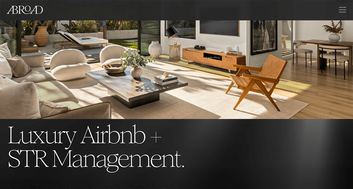 Our Services — Design-Forward STR Management by Abroad