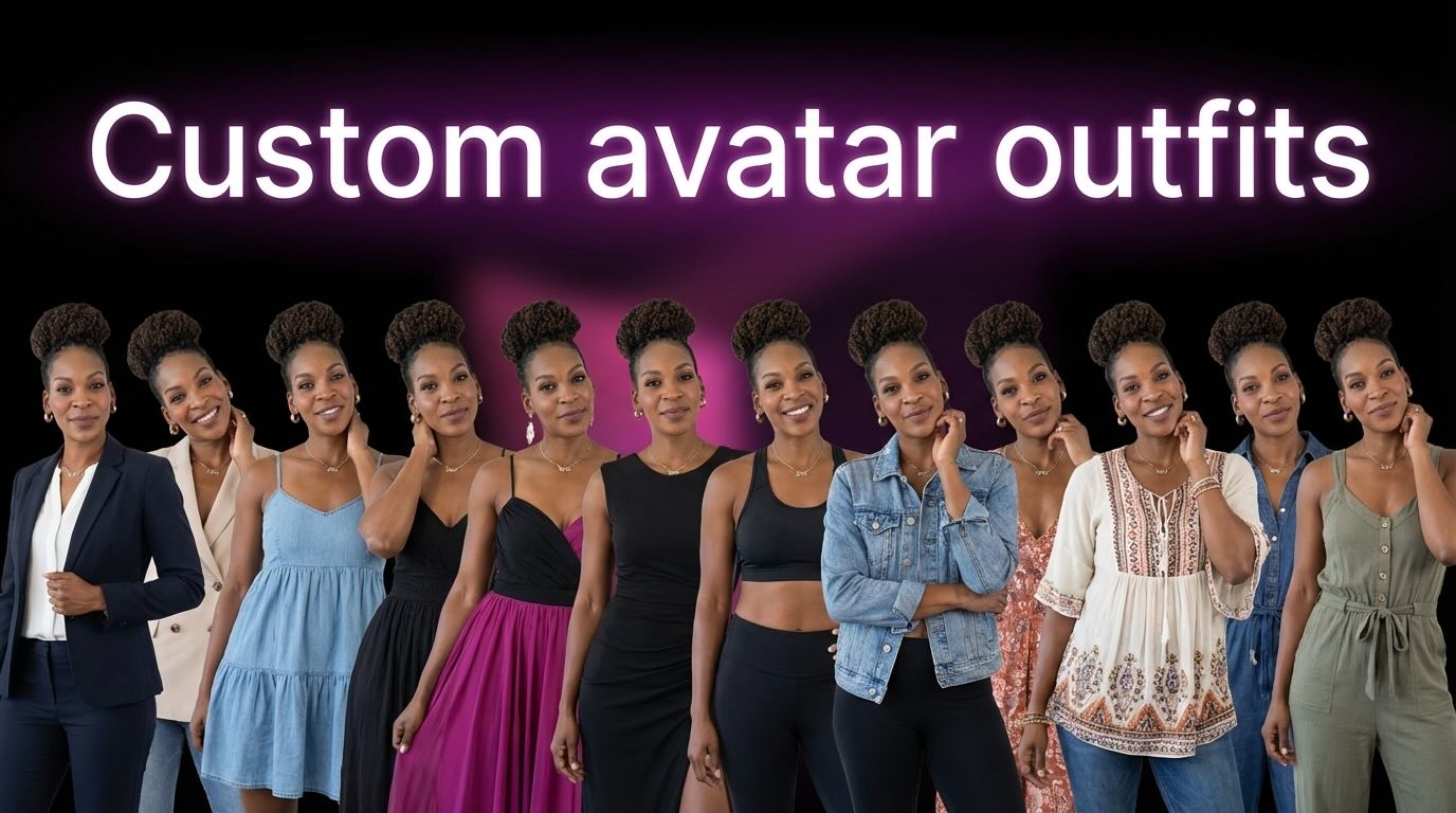 Change Avatar Clothes & Backgrounds: Customize Digital Avatars | Creatify