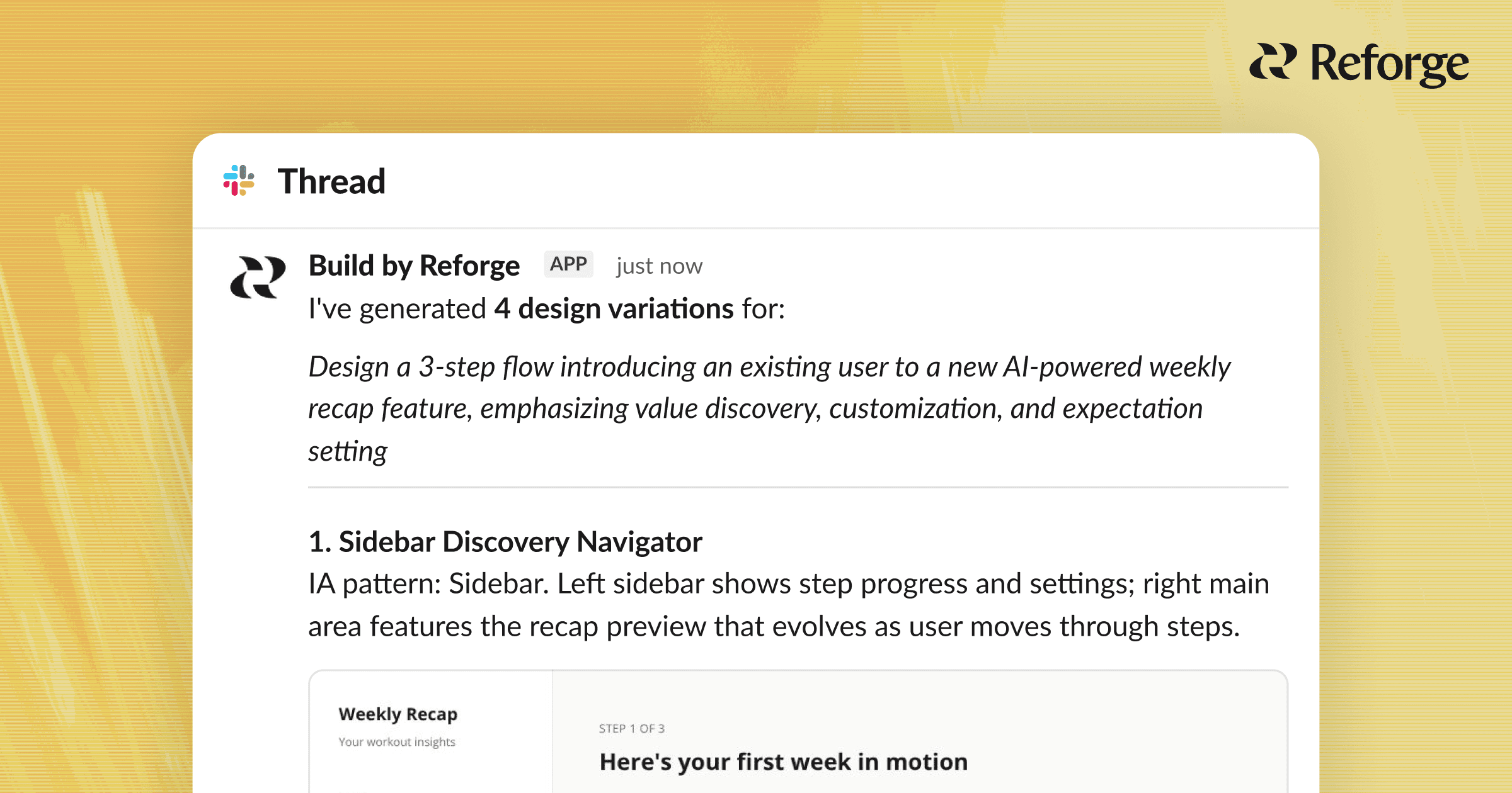 Reforge Build: Your next prototype starts in Slack | Reforge Blog