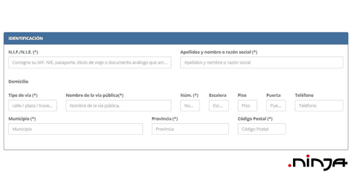 Cómo rellenar tasa modelo 790 código 012 paso a paso