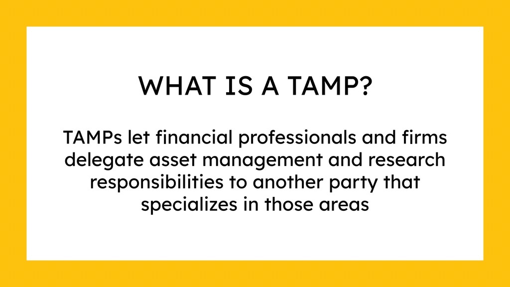 What Is a TAMP?
