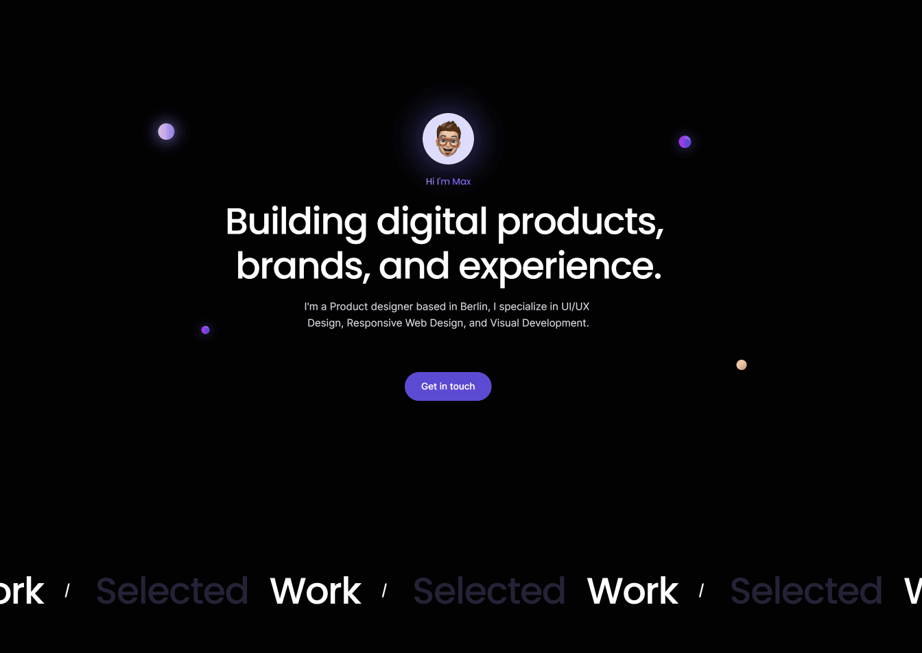 Exfis - Darkfolio - framer portfolio kit