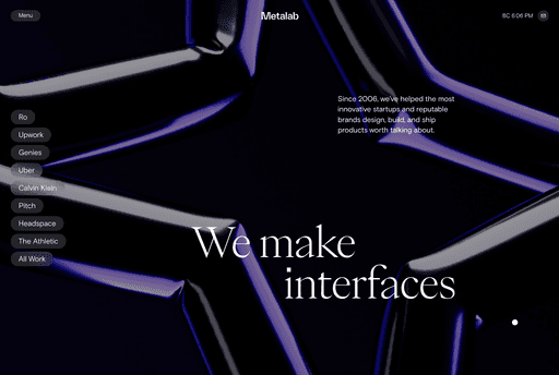 Dark Themed Web Design Inspiration