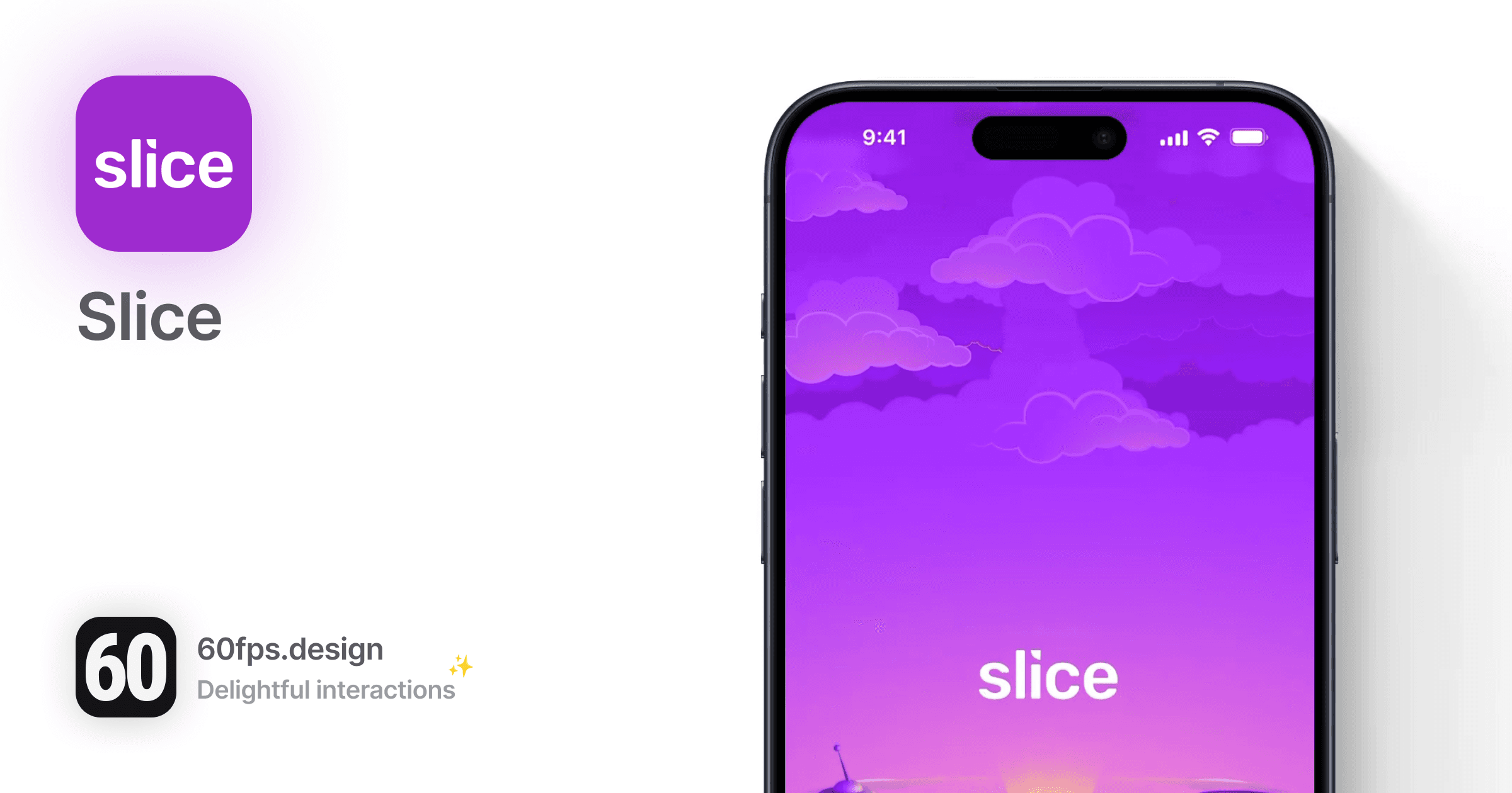 Slice iOS App UI/UX animation