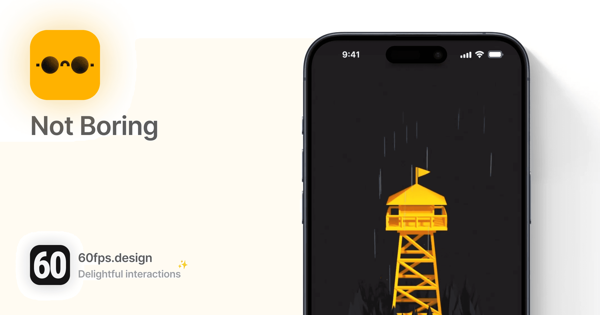 Not Boring iOS App UI/UX animation