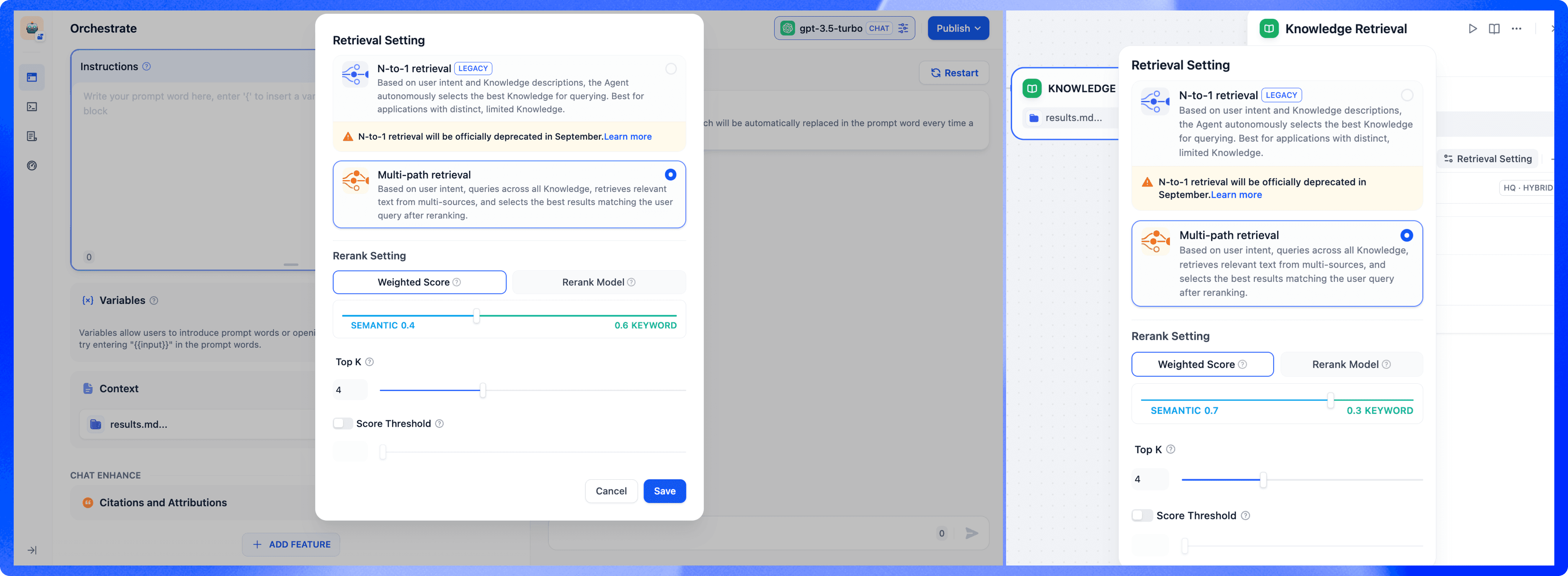 Phasing Out N-to-1: Upgrading Multi-path Knowledge Retrieval - Dify Blog