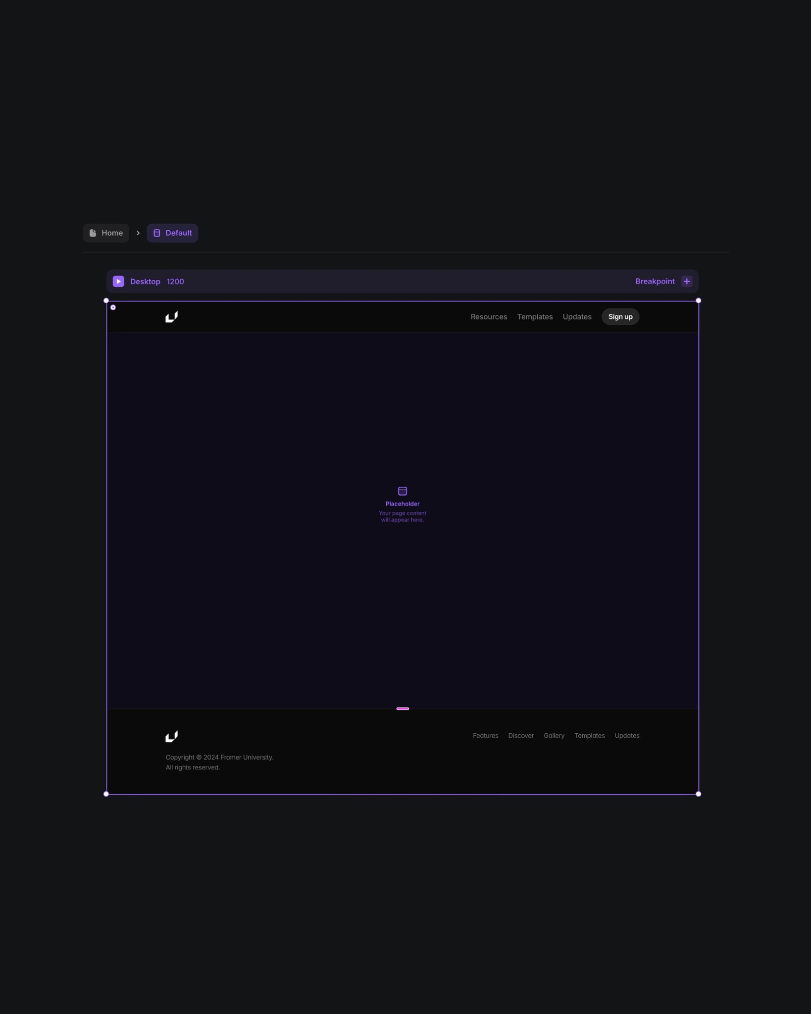 Continuous Navigation Animation with Layout Templates — Framer Resource