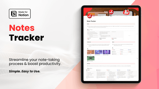 Notion For Teachers: Templates | Notion Notion Note Tracker