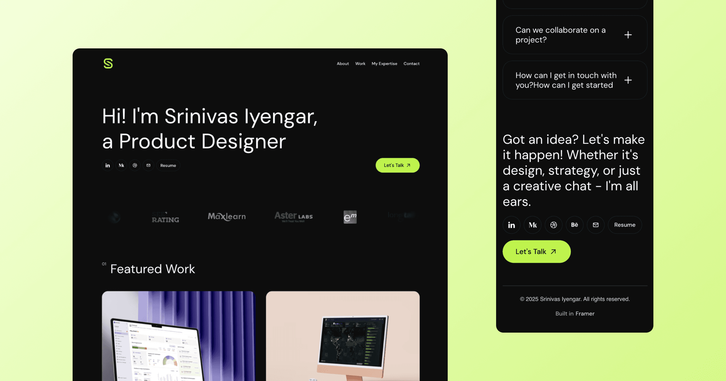 Srinivas Iyengar | Product Designer – UX/UI & Digital Product Strategy