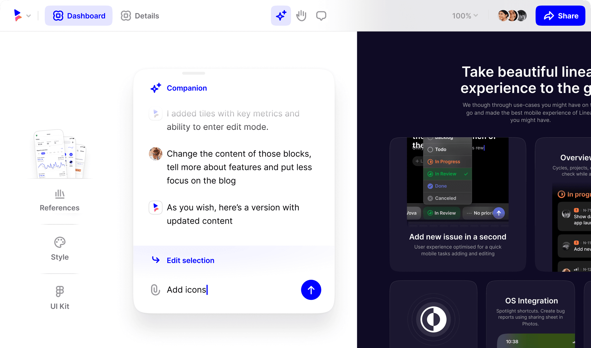 AI Web Design Generator | Text to Website Design Tool