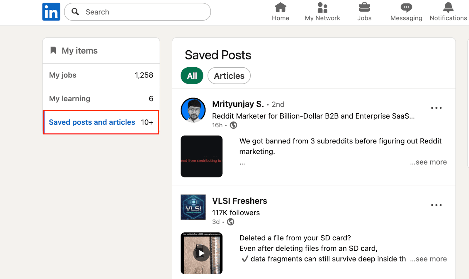 How to Find LinkedIn Saved Posts with Tips to Organize Them