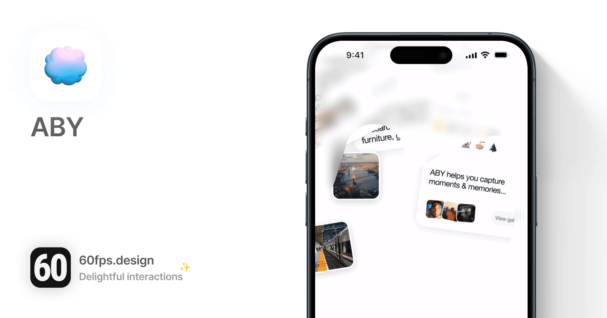 ABY iOS App UI/UX animation