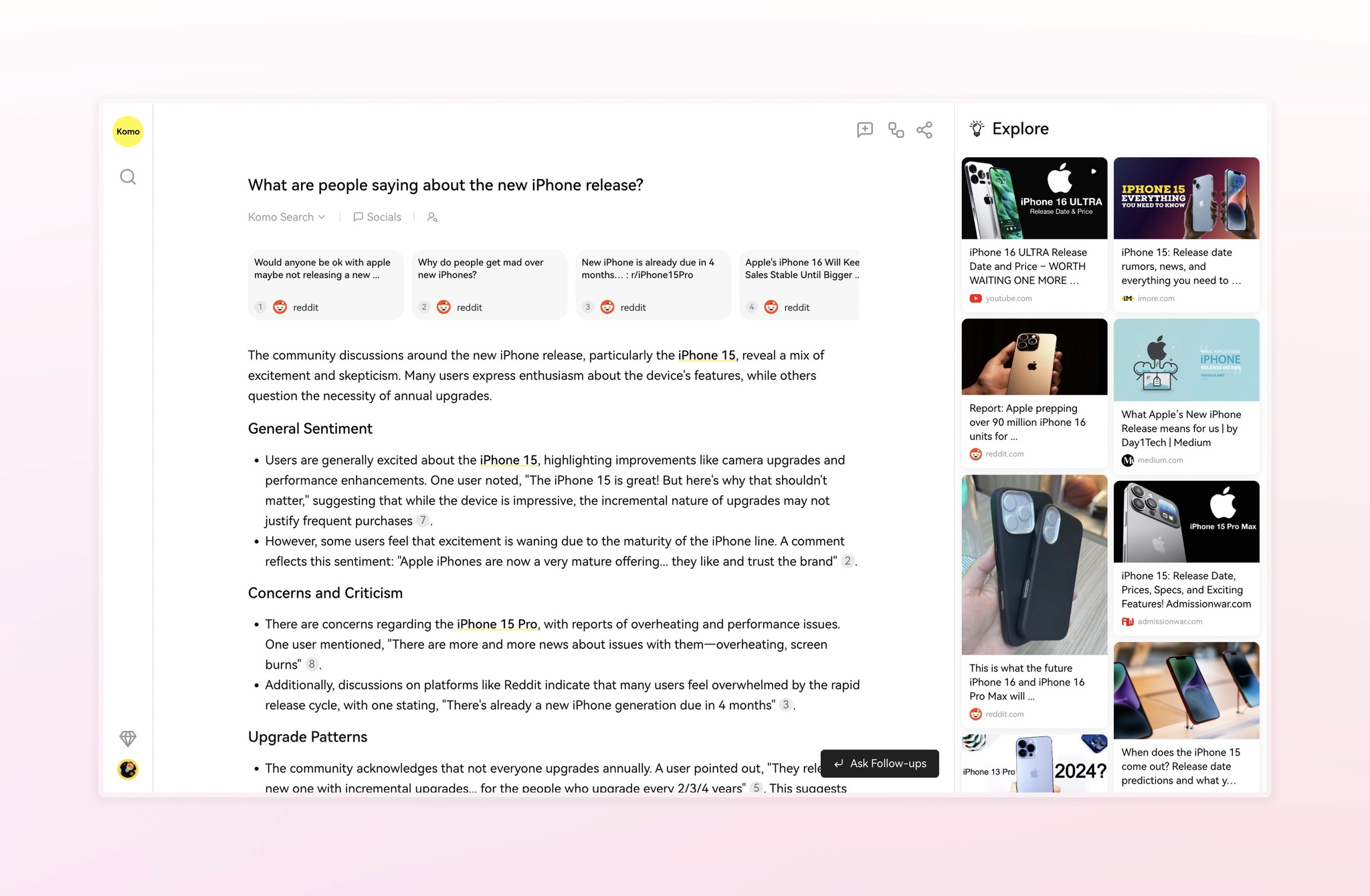 Search Corpora - Komo