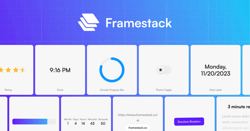 Framestack | Framer Component Library