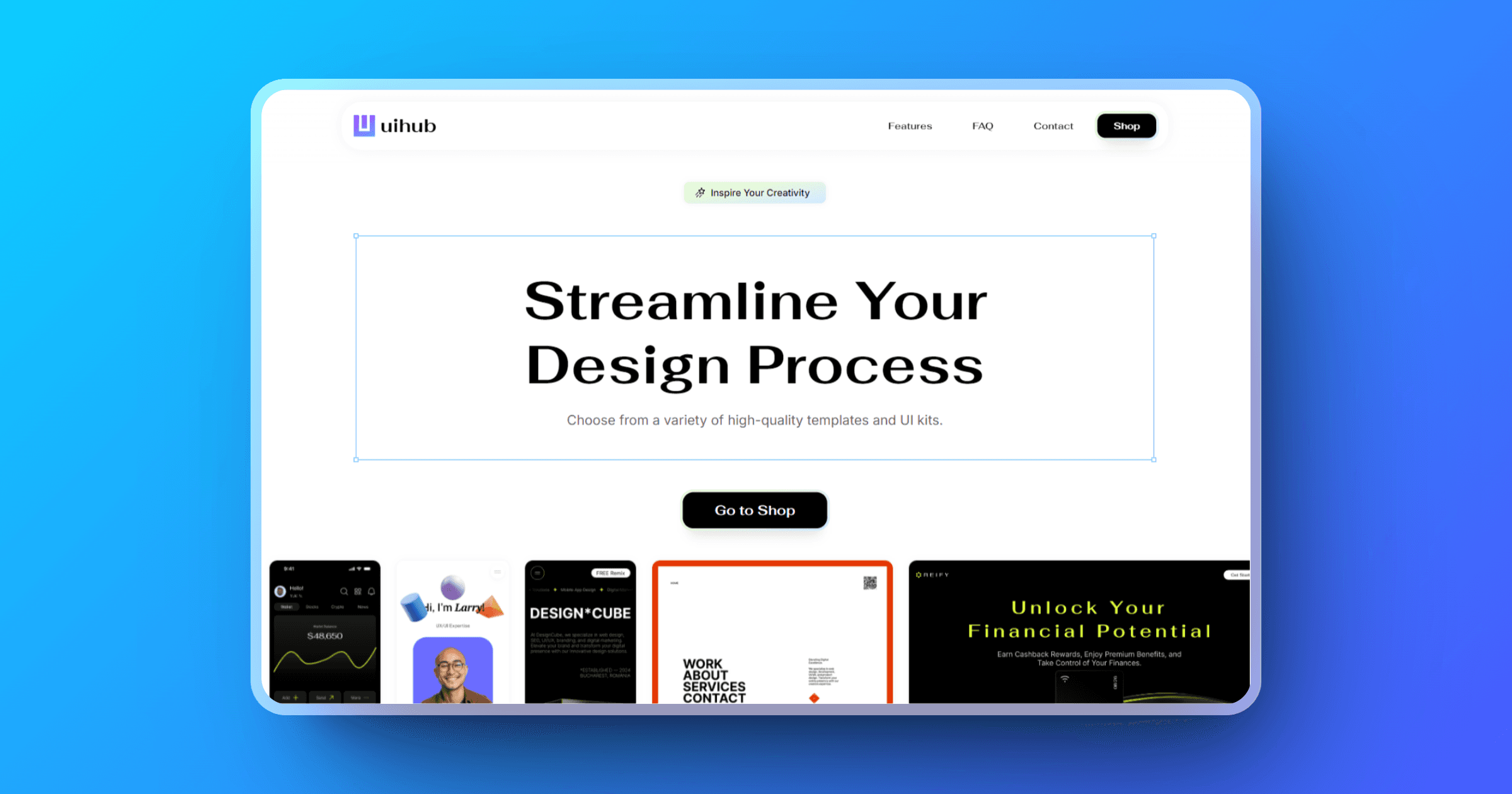 UIhub - Framer Templates and Figma UI Kits