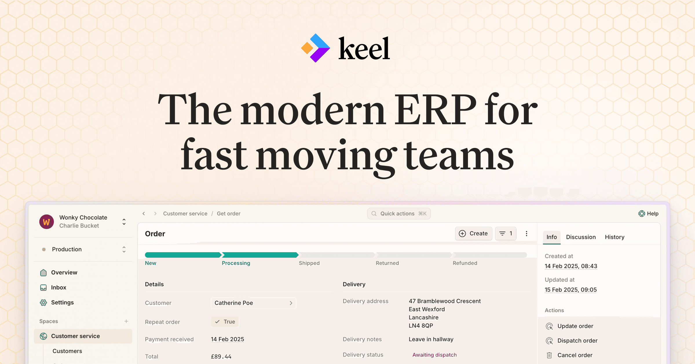 The modern ERP for fast moving teams