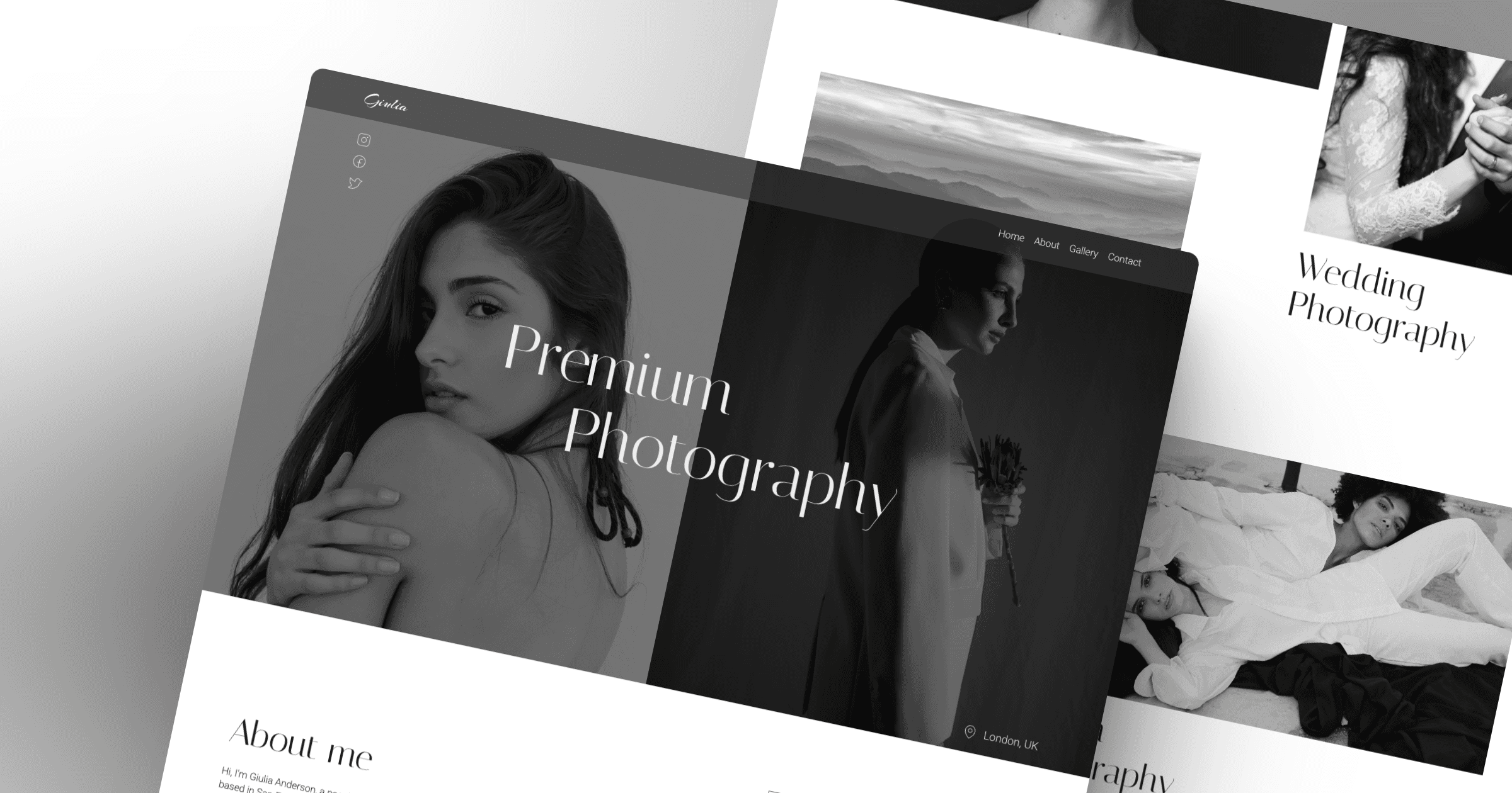 Fotografia · Free Framer photography portfolio template - clicks.supply