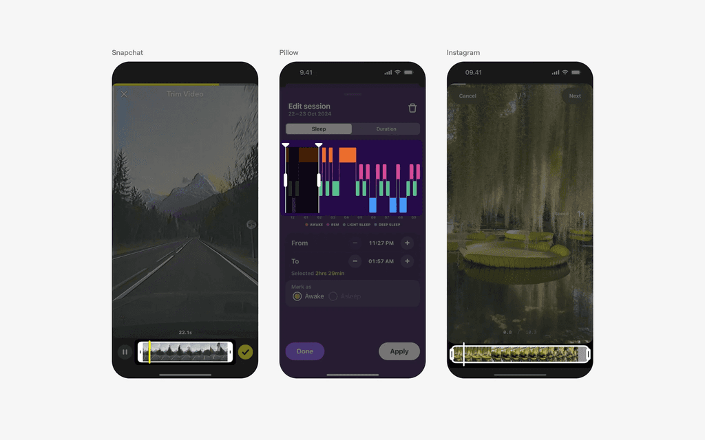 Slider UI Design: Best practices, Design variants & Examples | Mobbin ...