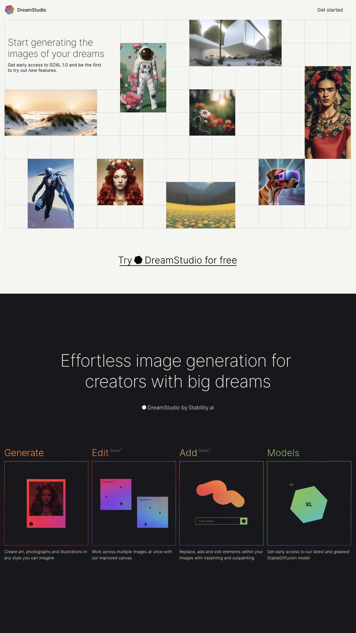 DreamStudio — Framer Website Design Gallery