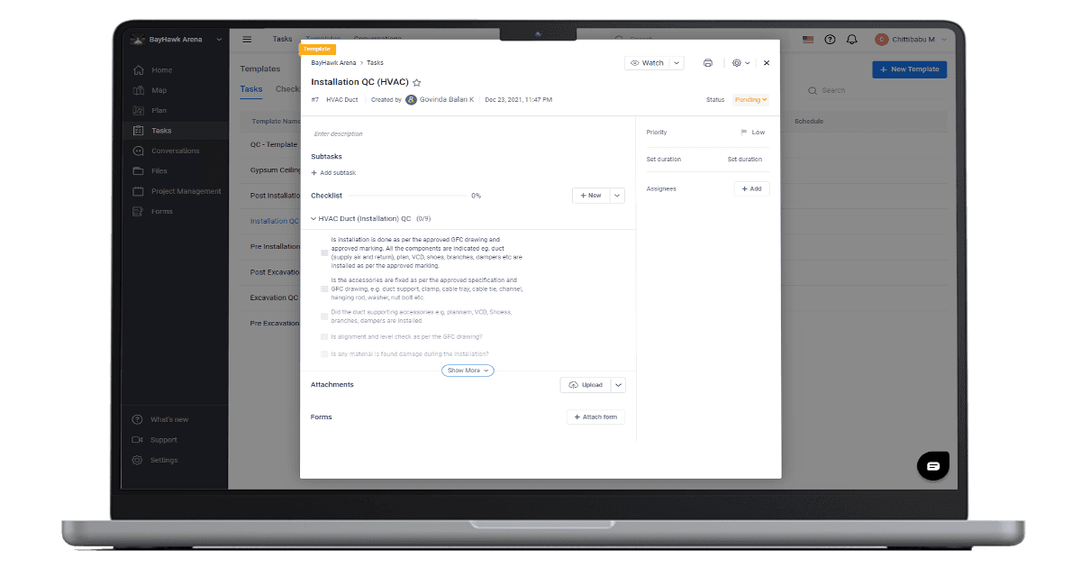 Reuse templates for repetitive activities