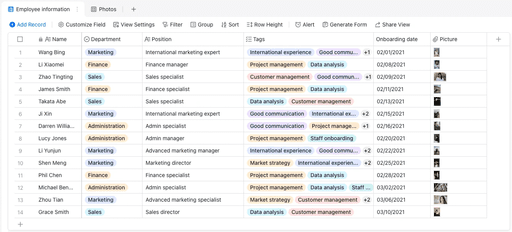 Employee Directory Template: Boost HR Efficiency with a Custom Design | Lark Blog