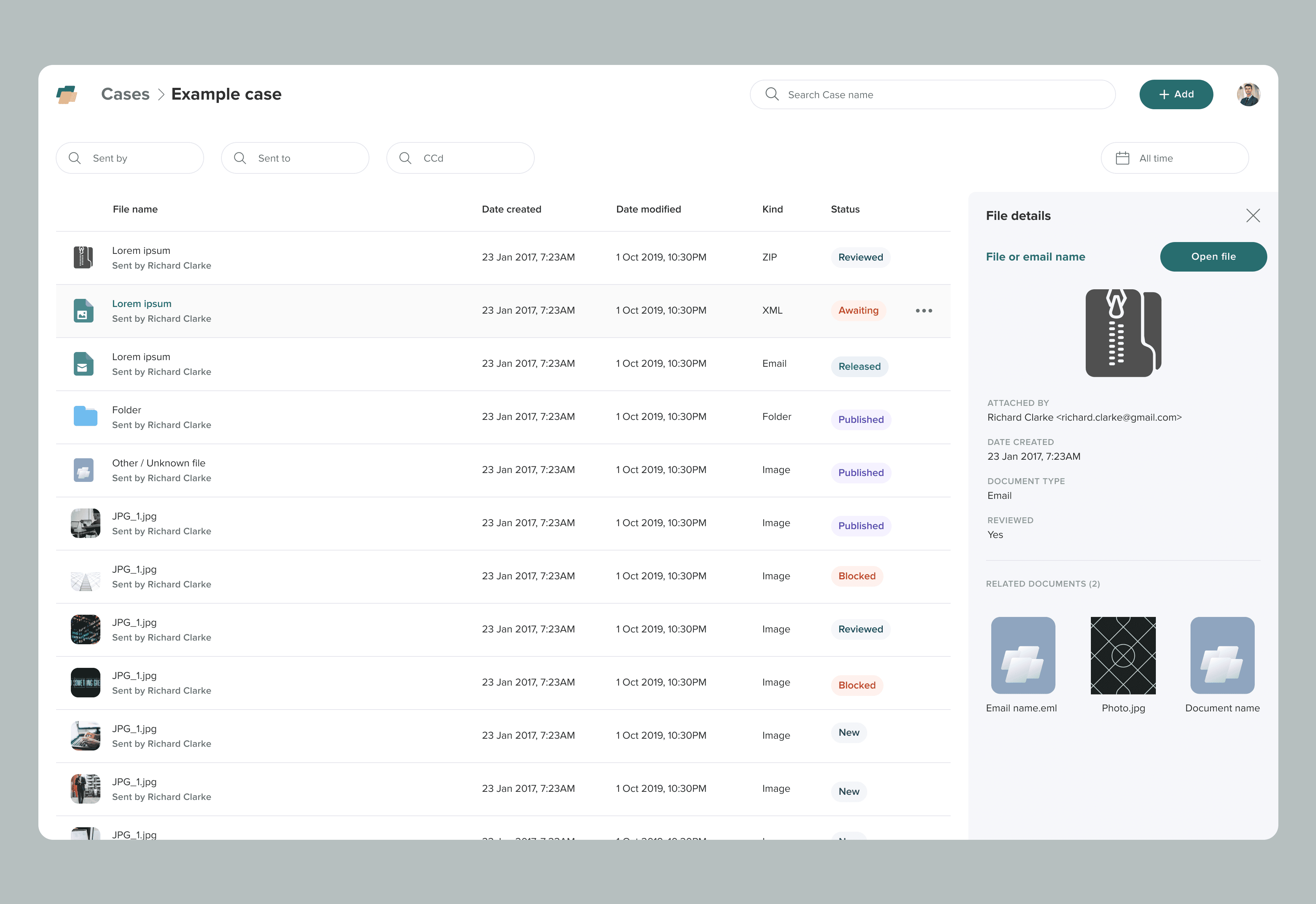 Case study | B2B Legaltech app | Outframe