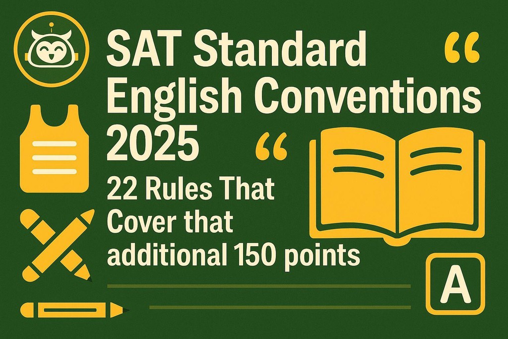 SAT Standard English Conventions 2025: 22 Rules That Cover that ...
