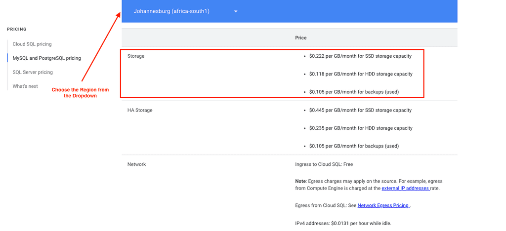 Google Cloud SQL Pricing - Cost Guide & Comparison