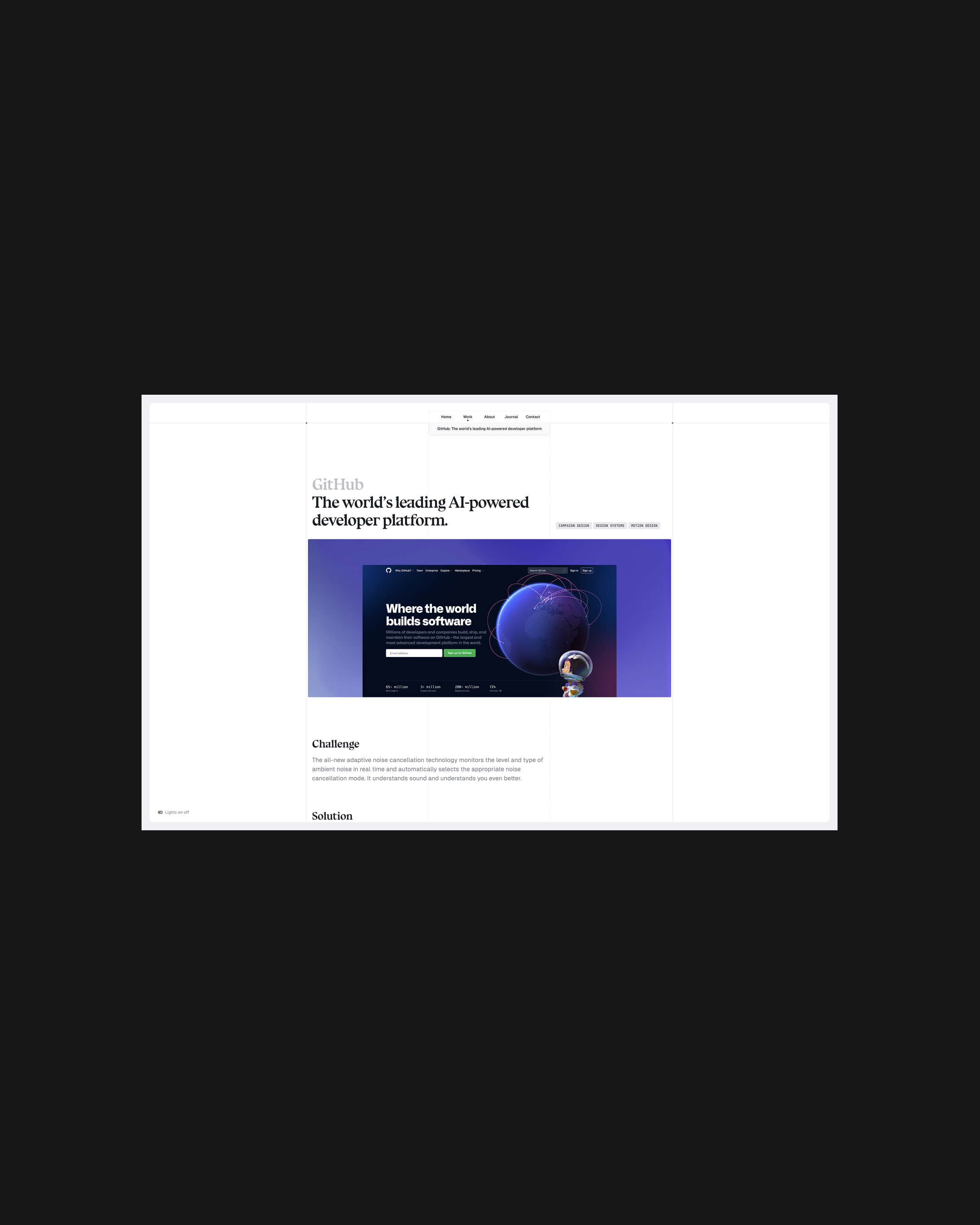 Benton—Framer Portfolio Template