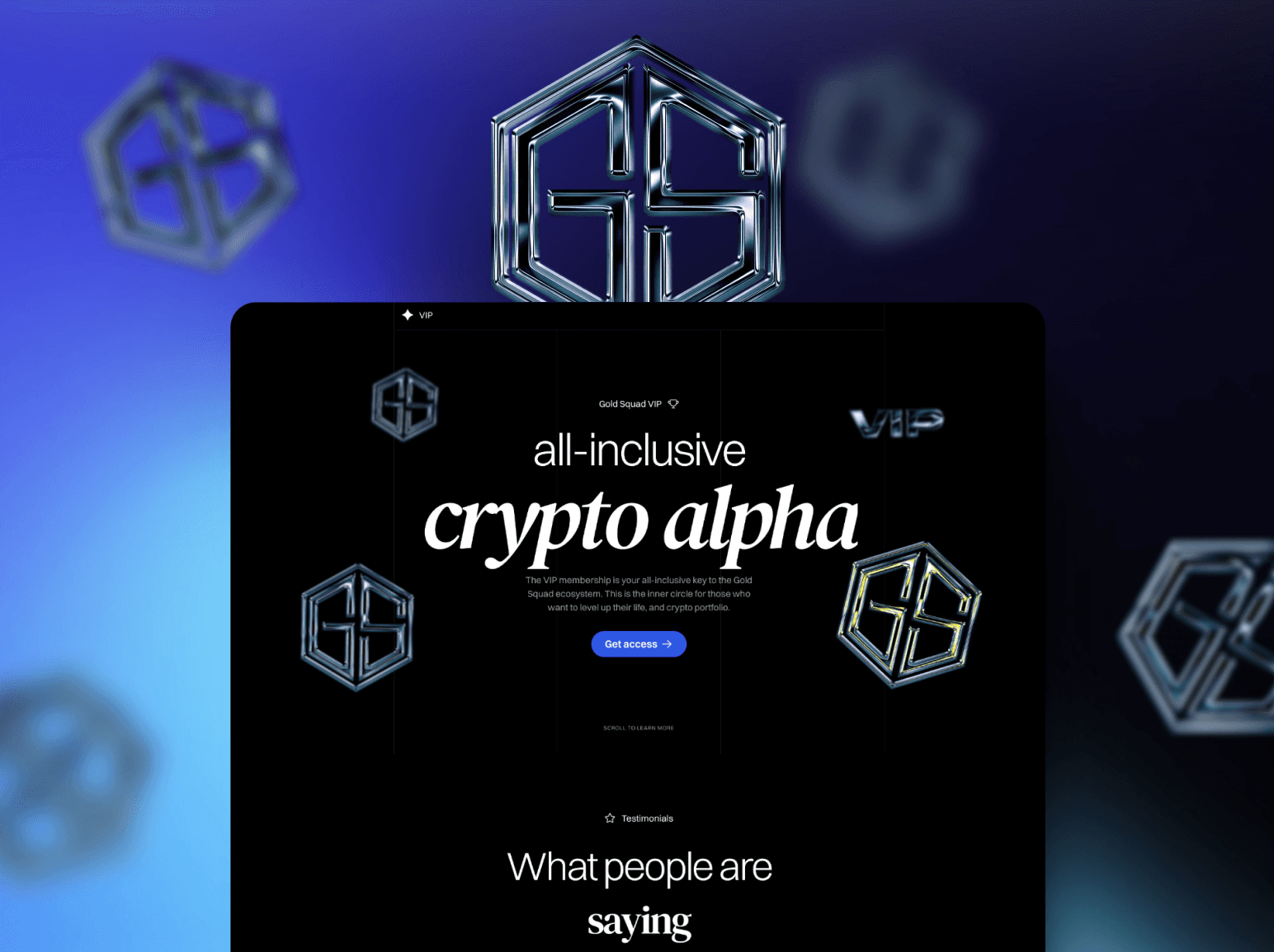 Gold Squad VIP Membership