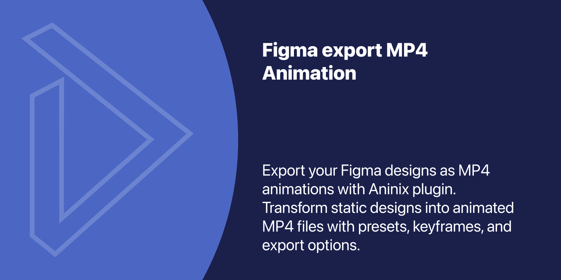 Aninix · Figma export MP4 Animation