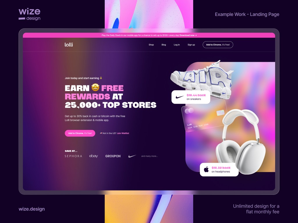 Wize Design - Unlimited Design for a Flat Monthly Fee