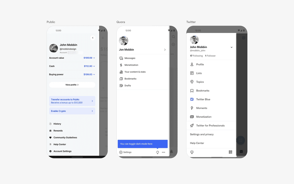 Sidebar UI Design: Best practices, Design variants & Examples | Mobbin ...