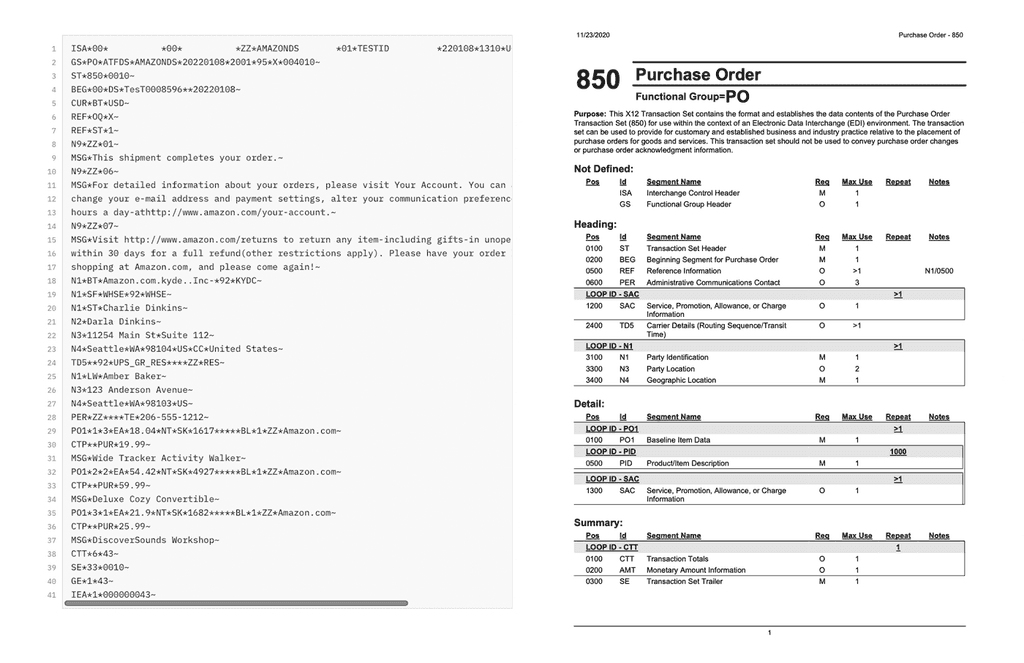 EDI for developers: turn EDI into JSON