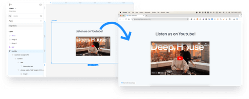 Embed YouTube Videos in Your Figma Website with Detachless