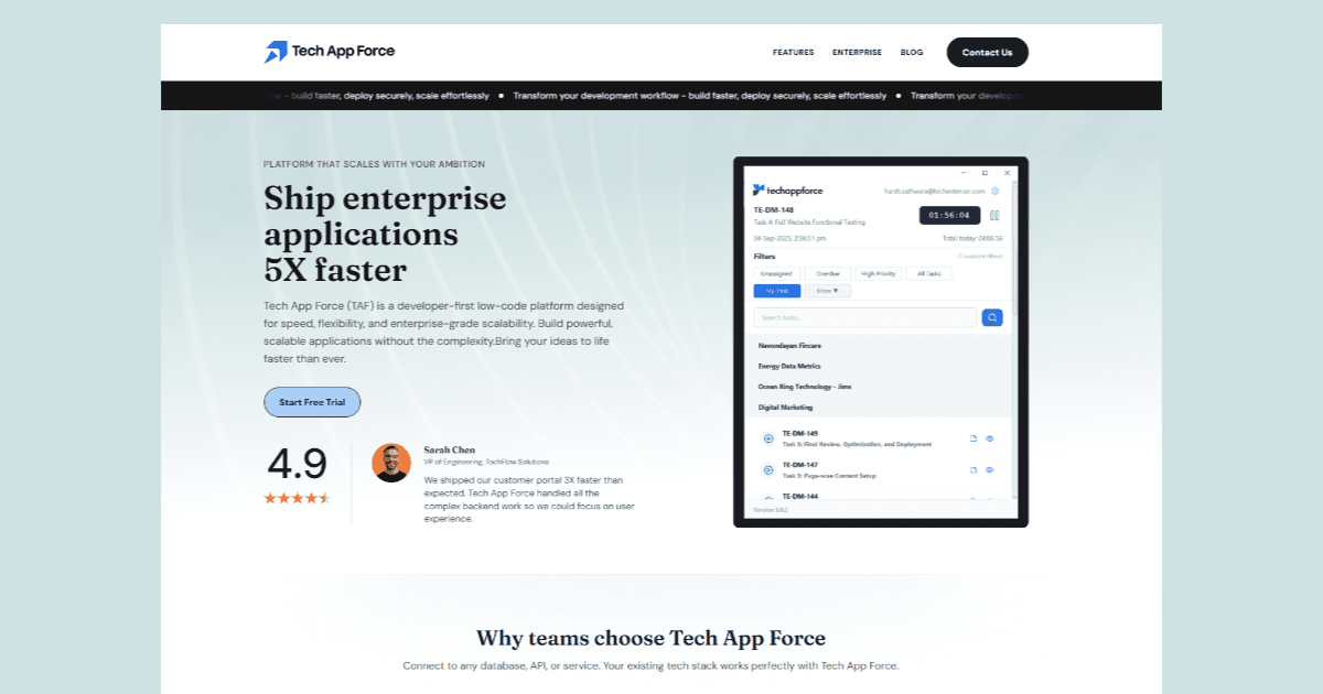 Home | Build Enterprise-Grade Applications 5X Faster