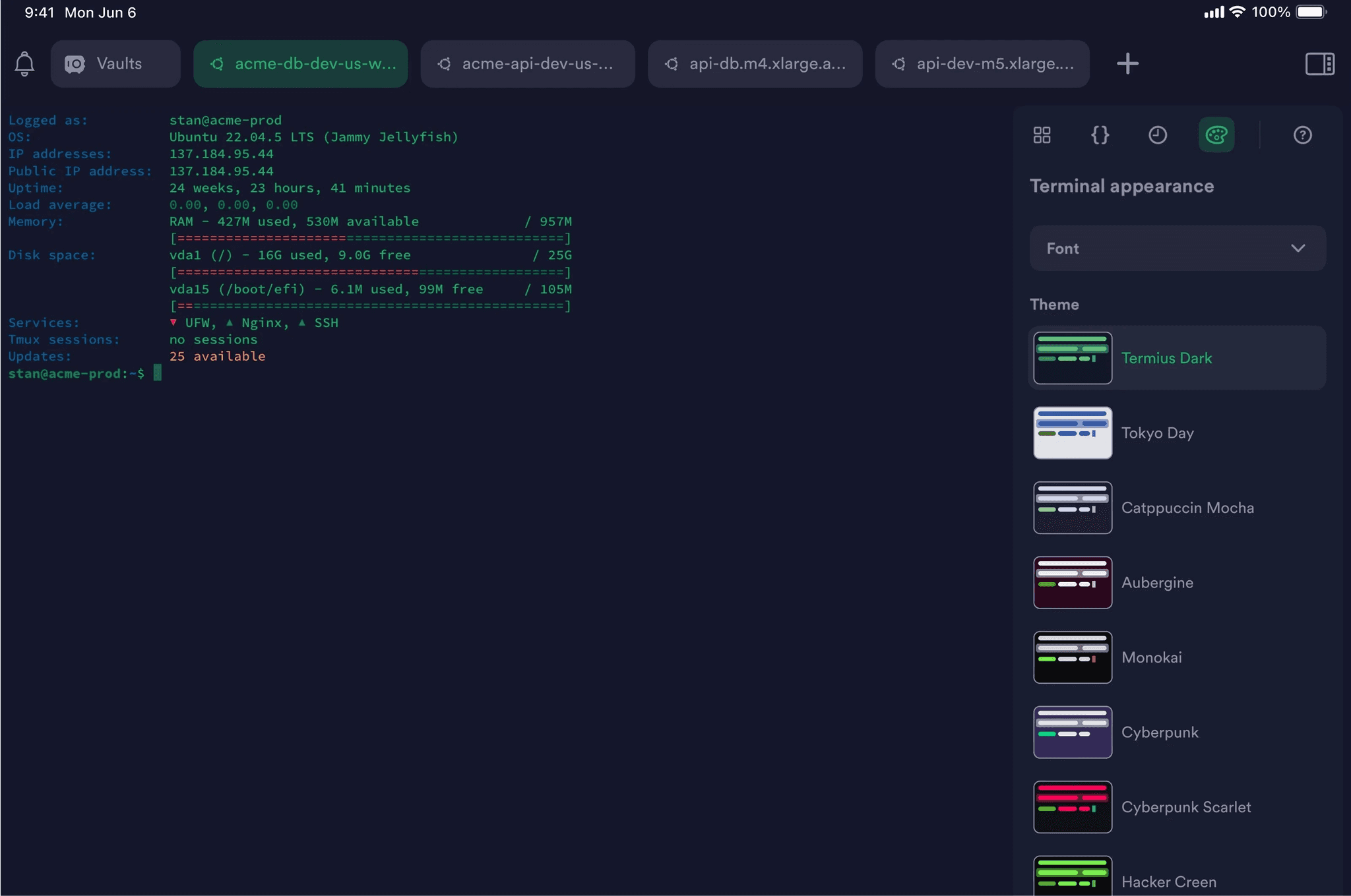 Free SSH Client for iPad