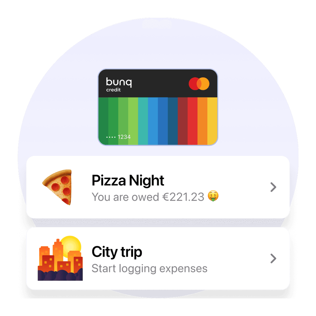 Free Expense Tracking Card | tricount by bunq