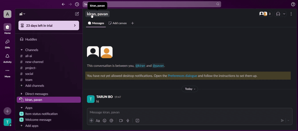 How To Create Group Chat In Slack – Quick Start Guide - 1 minute video ...
