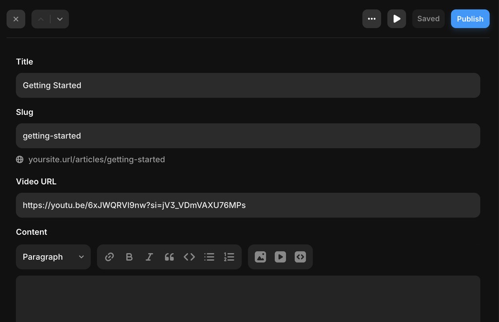 Add video components to your CMS pages — Framer Help