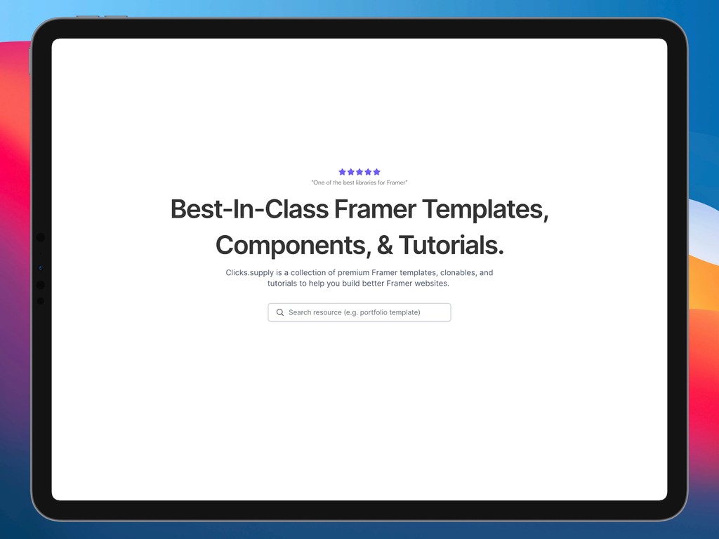 The Ultimate List of Framer Template Stores | Framer.ing blog