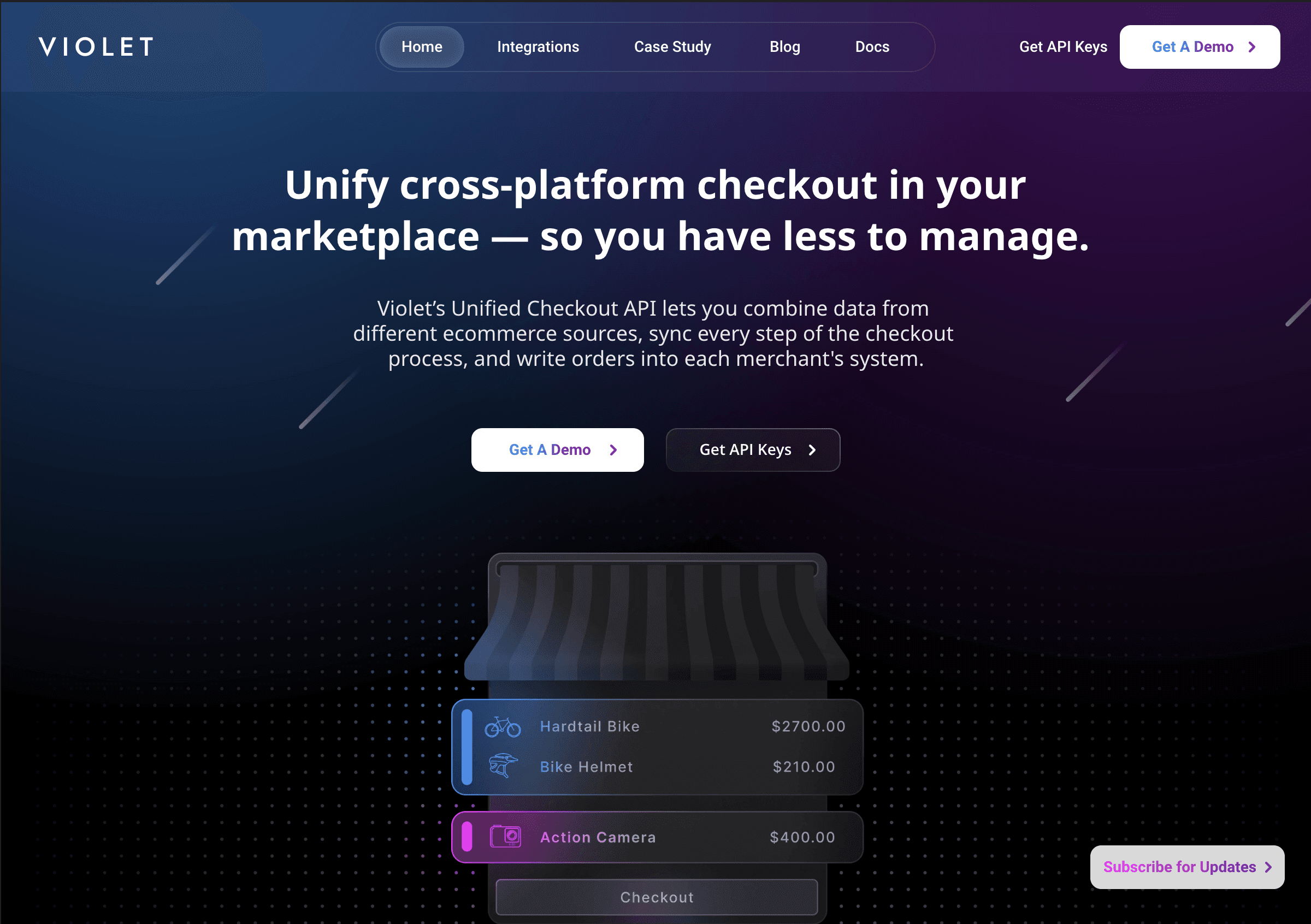 Violet - The Unified Checkout API