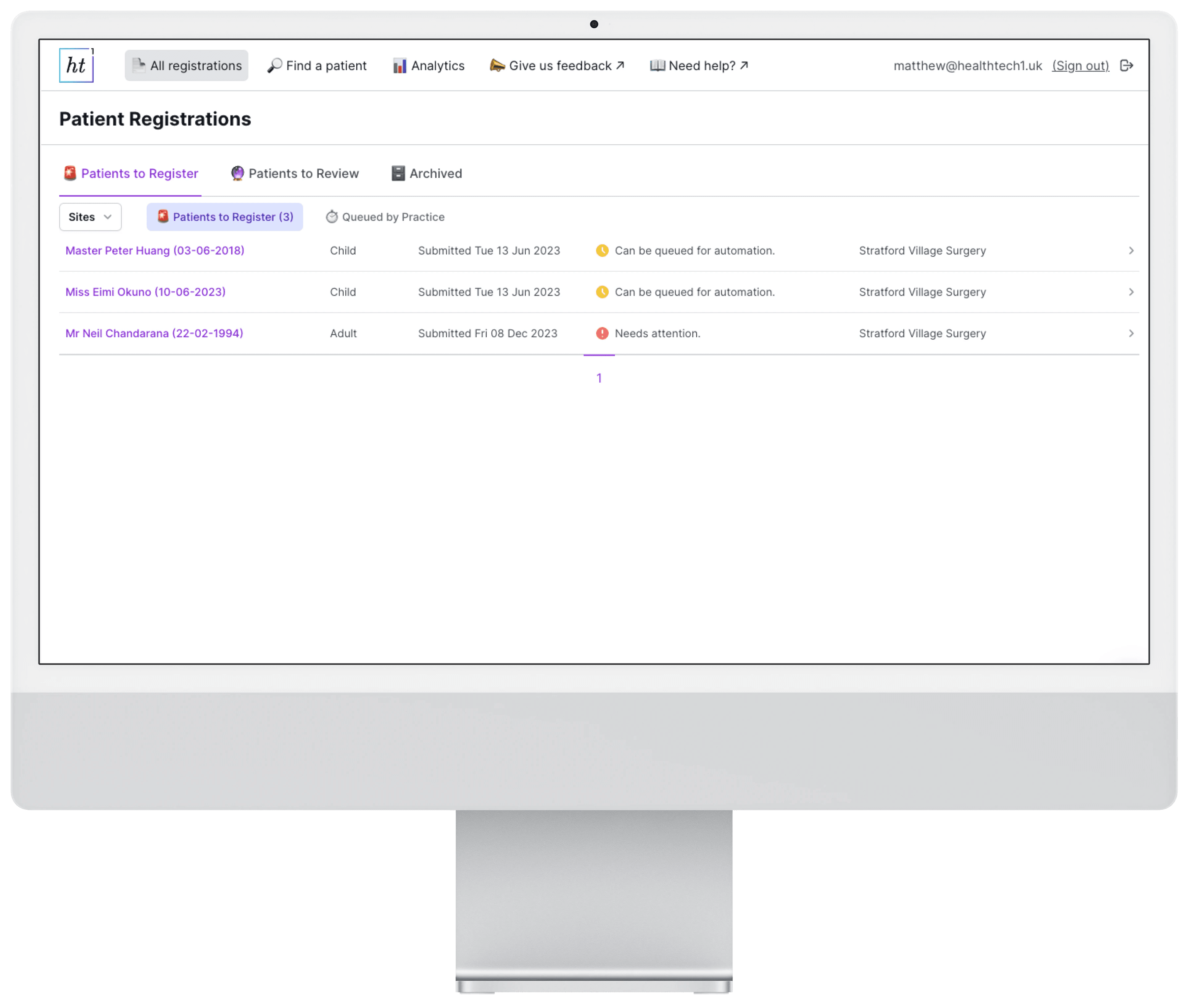 Automated Registrations - Healthtech-1