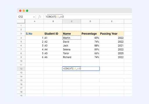 How to combine columns in Google Sheets - Airboxr
