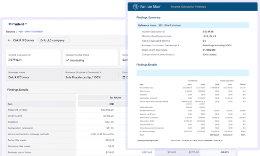Fannie Mae-Integrated Income Calculator | Prudent AI