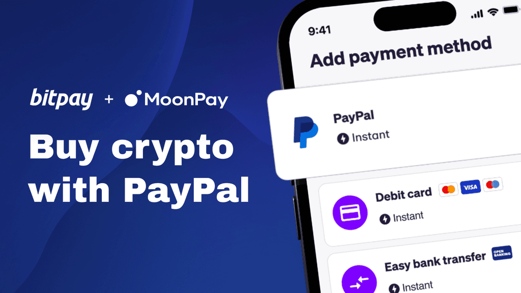 Buy Bitcoin with PayPal via BitPay + MoonPay | BitPay